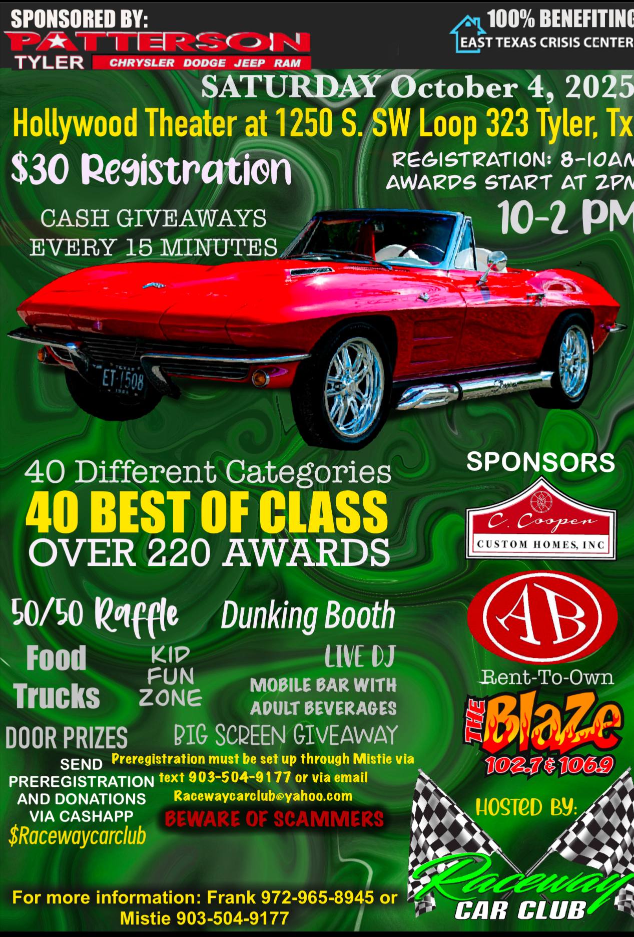 East Texas Crisis Center Benefit Car Show – Tyler, TX | CarCruiseFinder