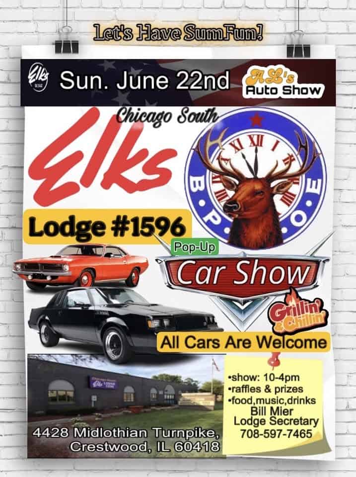 Elks Pop-Up Car Show ‘25 – Crestwood, IL | CarCruiseFinder