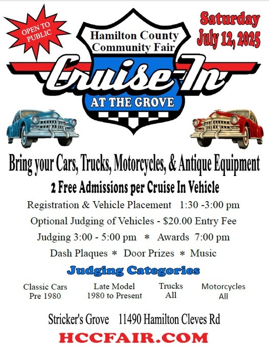 Hamilton County Community Fair Cruise-In – Hamilton County, OH ...