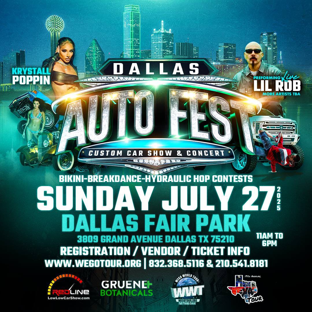 Krystall Poppin Dallas Auto Fest Custom Car Show & Concert – Dallas, TX ...