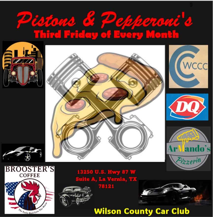 Pistons & Pepperoni's – La Vernia, TX | CarCruiseFinder