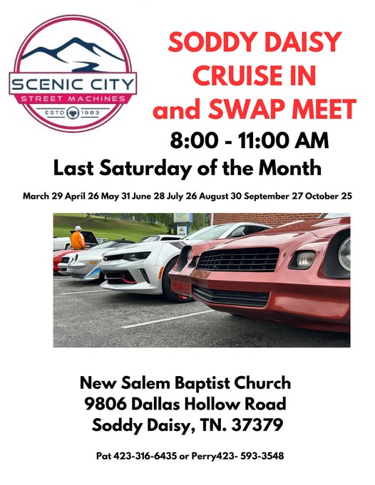 Soddy Daisy Cruise-In and Swap Meet – Soddy Daisy, TN | CarCruiseFinder