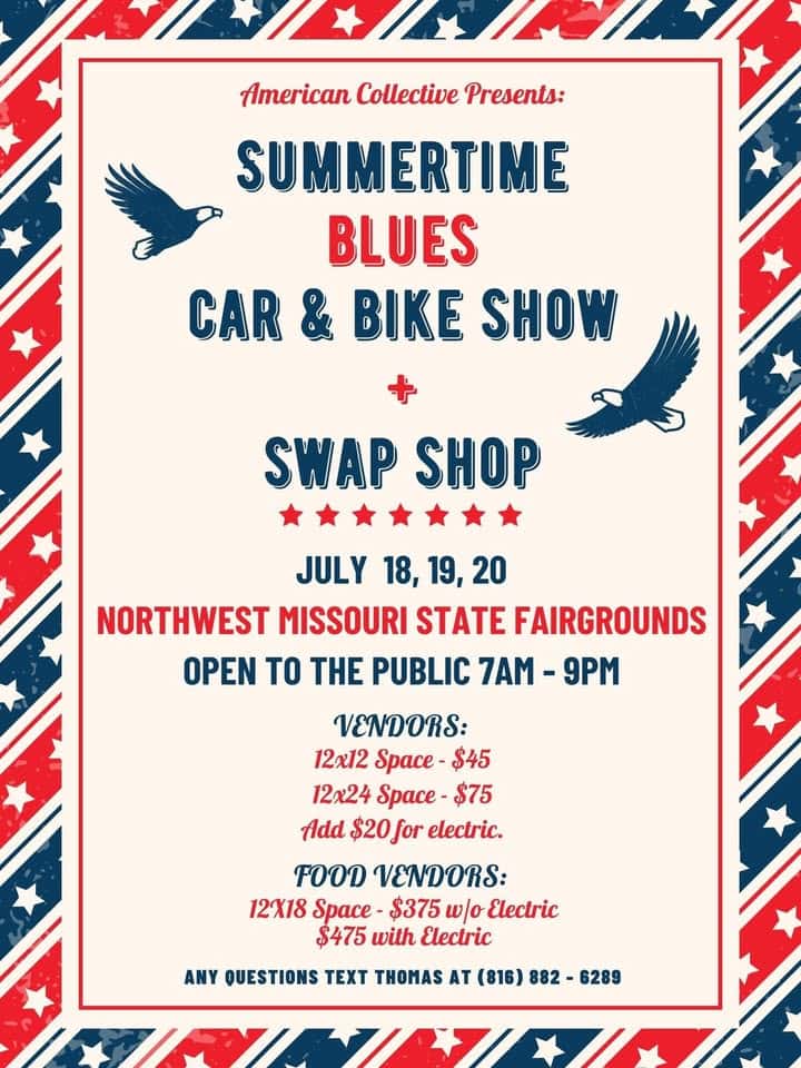 Summertime Blues Car & Bike Show + Swap Shop – Bethany, MO ...
