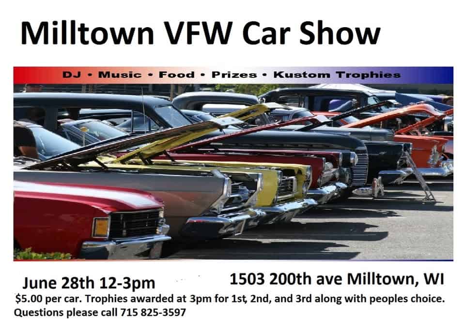 VFW Post 6856 Annual Car Show – Milltown, WI | CarCruiseFinder
