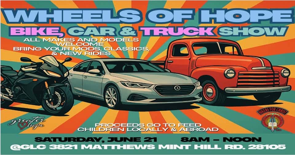 Wheels of Hope Car-Truck-Bike Show – Matthews, NC | CarCruiseFinder