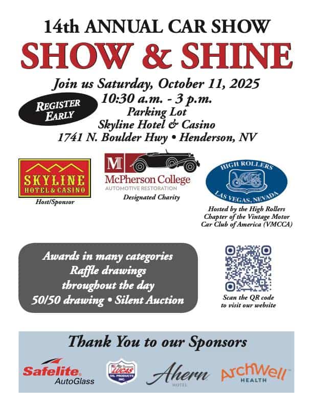 14TH Annual Show and Shine Car Show – Henderson, NV | CarCruiseFinder