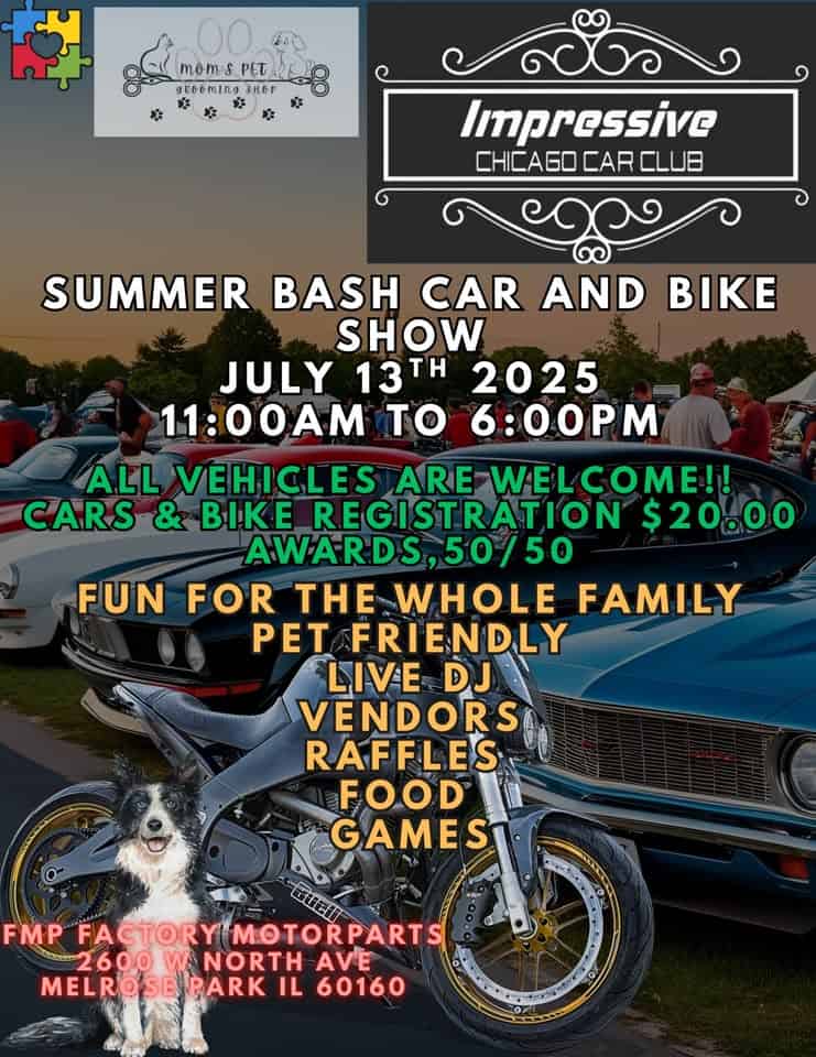 2025 Summer Bash Cars & Bike Show – Melrose Park, IL | CarCruiseFinder