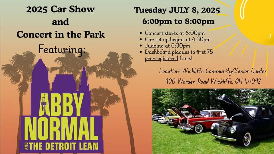 2025 Wickliffe Carshow and FREE Concert in the Park ft. Abby Normal and ...