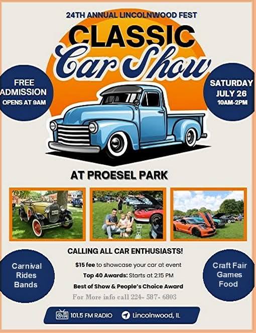 24th Annual Lincolnwood Fest Classic Car Show – Lincolnwood, IL ...