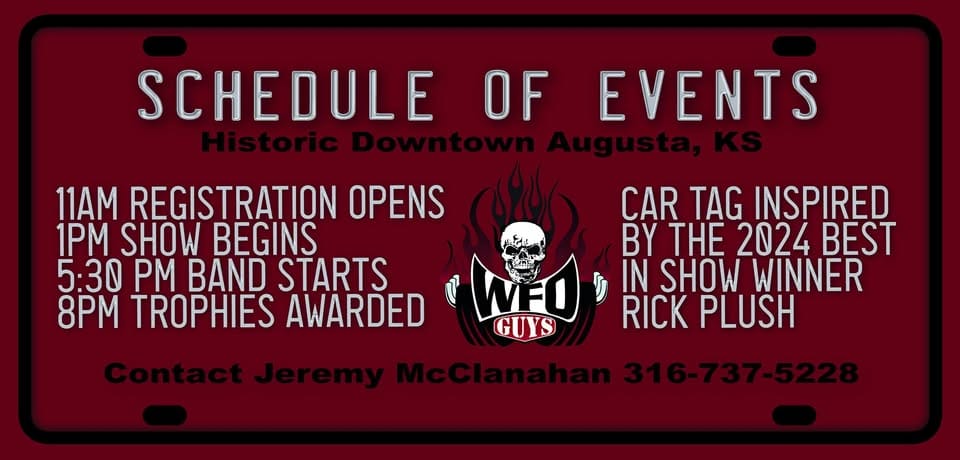 30th Annual WFO Guys Augusta Car Show – Augusta, KS | CarCruiseFinder