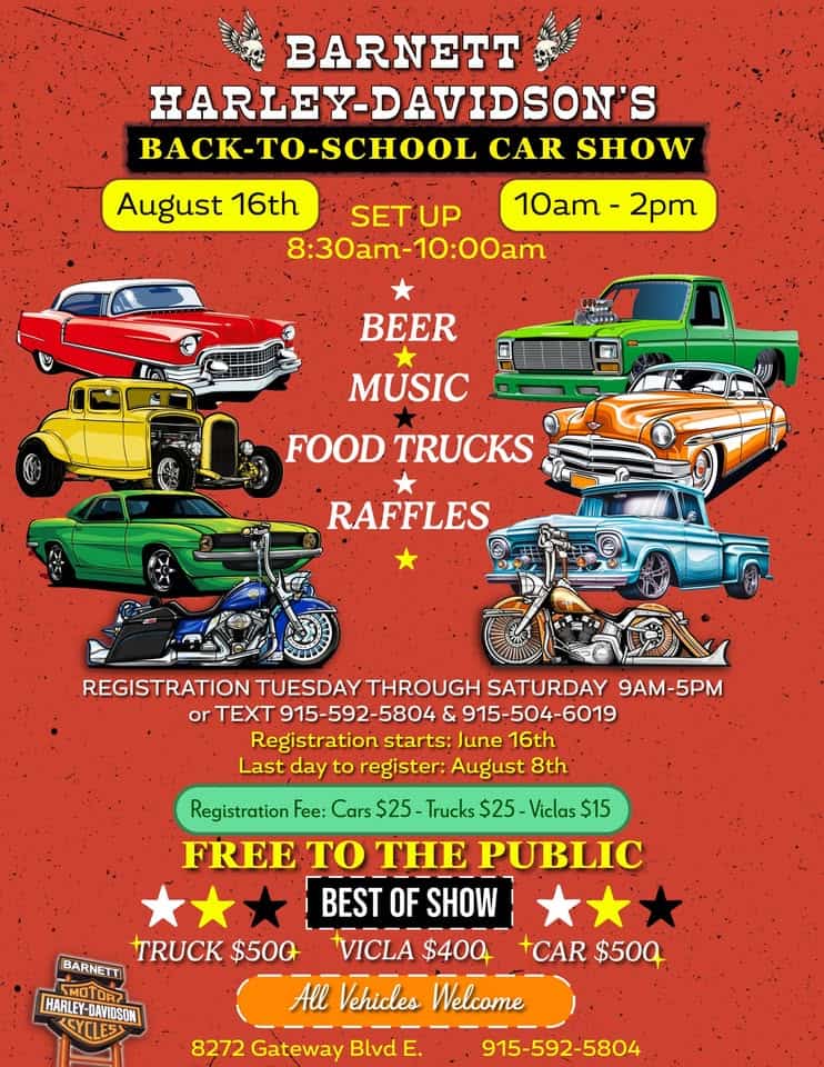 Back-to-School Car Show – El Paso, TX | CarCruiseFinder