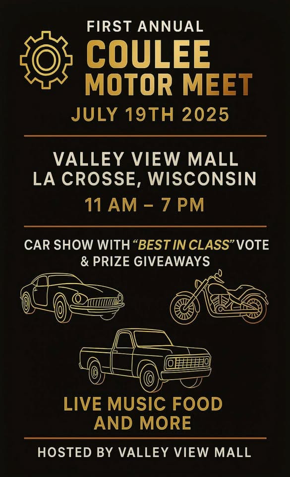 Car Show Presented by Coulee Motor Meets – La Crosse, WI | CarCruiseFinder