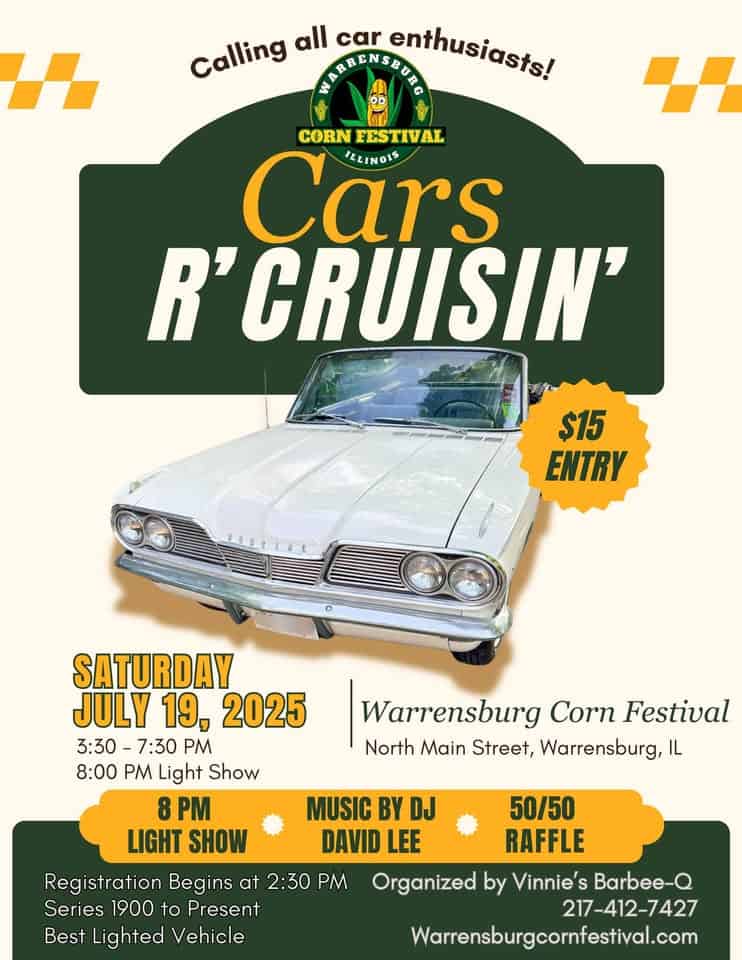 Cars R' Cruisin' Car Show – Warrensburg, IL | CarCruiseFinder