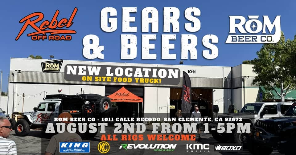 Gears and Beers @ ROM Beer Co. - Rebel Off Road and Friends – San ...