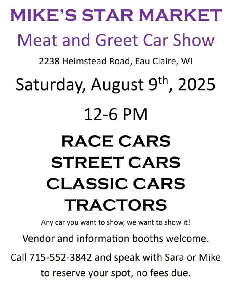 Meat and Greet Car Show – Eau Claire, WI | CarCruiseFinder