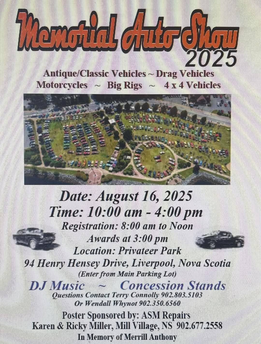 Memorial Auto Show – Liverpool, NS | CarCruiseFinder