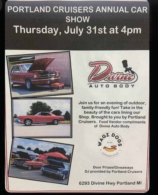Portland Cruisers Annual Car Show – Portland, MI | CarCruiseFinder