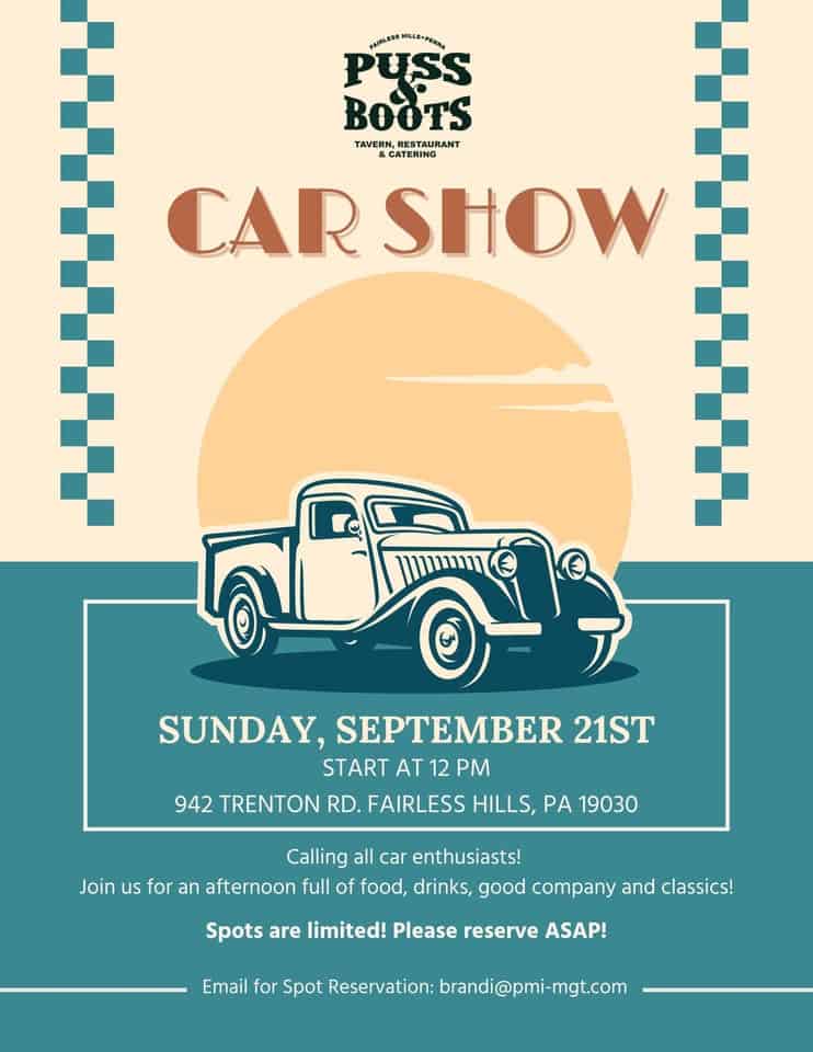 Puss ‘N Boots - Classic Car Show – Fairless Hills, PA | CarCruiseFinder