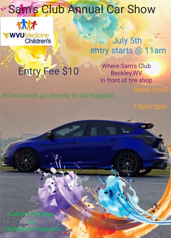 Sam's Club Annual Car Show – Beckley, WV | CarCruiseFinder