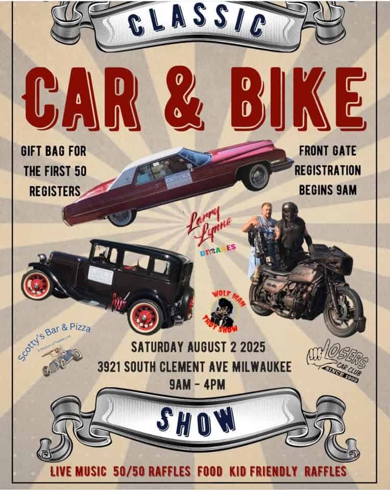Scotty’s Bar & Pizza Annual Car & Bike Show Bash – Milwaukee, WI ...