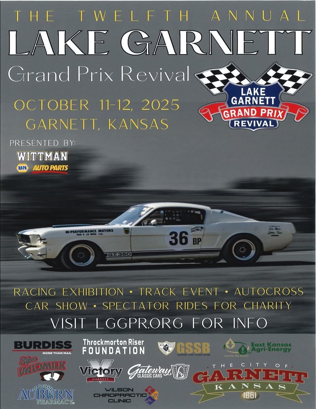 The Twelfth Annual Lake Garnett Grand Prix Revival – Garnett, KS ...