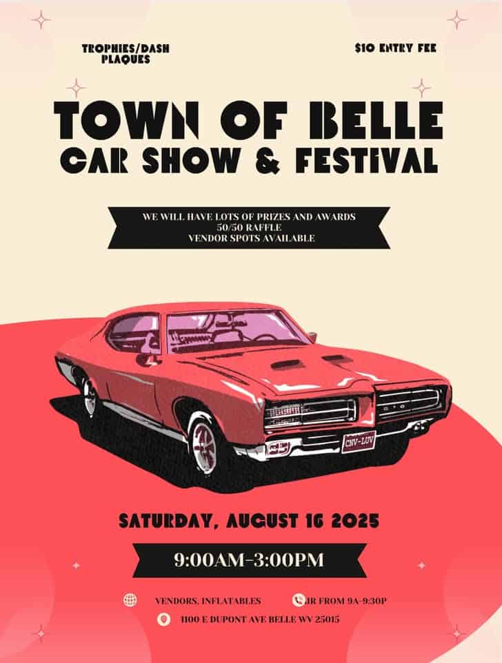 Town of Belle Car Show – Belle, WV | CarCruiseFinder