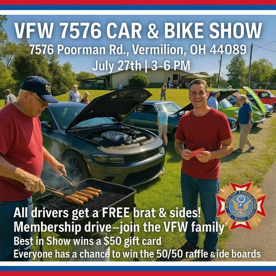 VFW 7576 Car and Bike Show! – Vermilion, OH | CarCruiseFinder