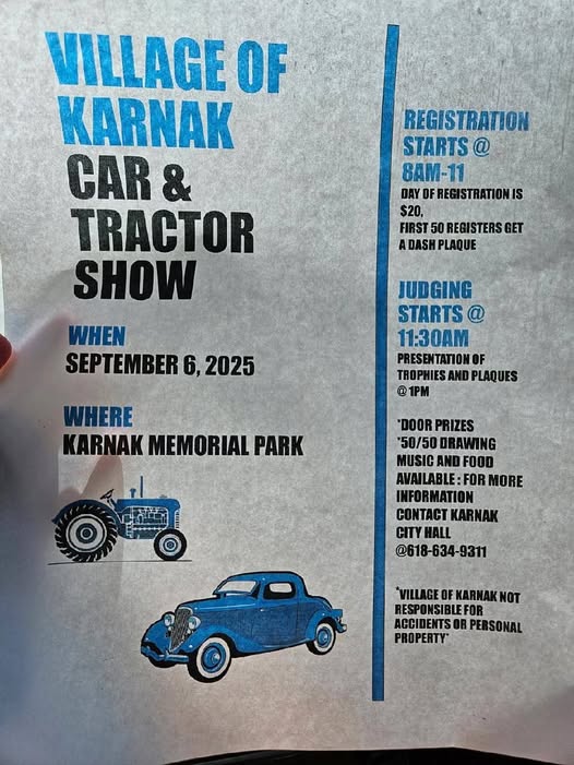 Village of Karnak Car & Tractor Show – Karnak, IL | CarCruiseFinder