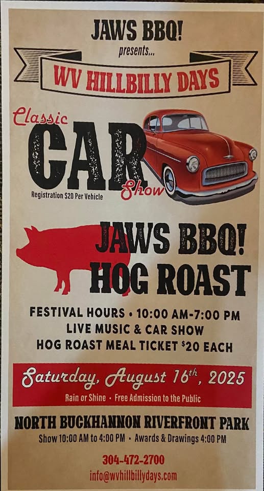WV Hillbilly Days Classic Car Show – Buckhannon, WV | CarCruiseFinder