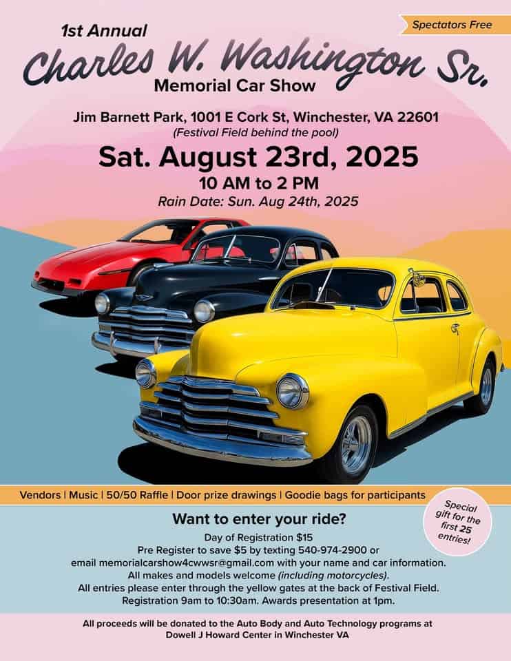 1st Annual Charles W. Washington, Sr. Memorial Car Show – Winchester ...