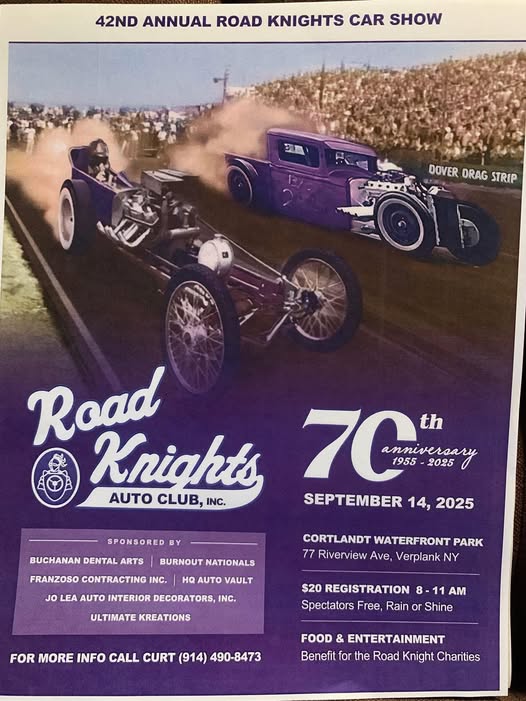42nd Annual Road Knights Car Show – Verplank, NY | CarCruiseFinder