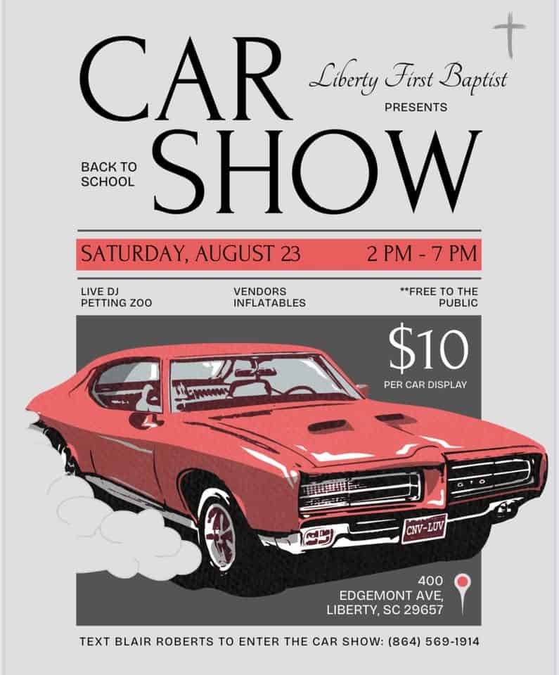 Back to School Car Show – Liberty, SC | CarCruiseFinder
