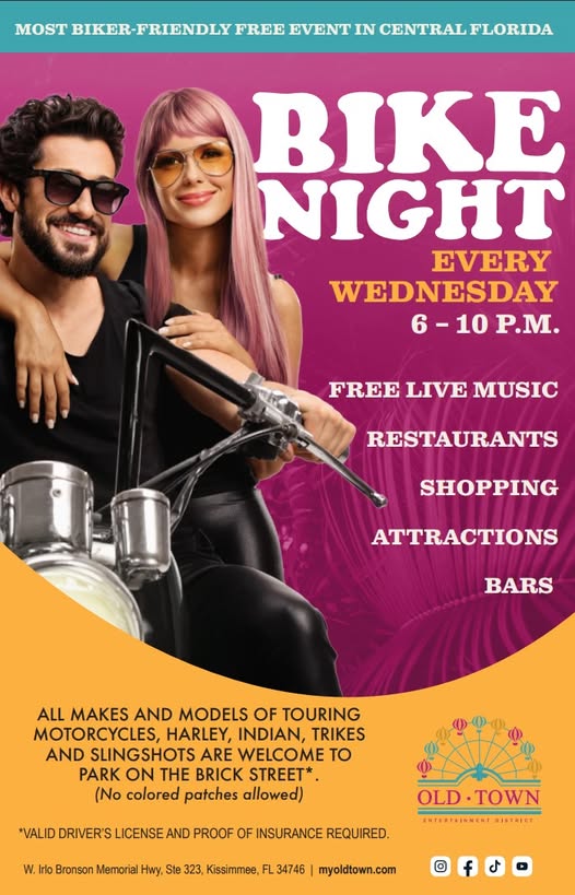 Old Town Bike Night – Kissimmee, FL | CarCruiseFinder