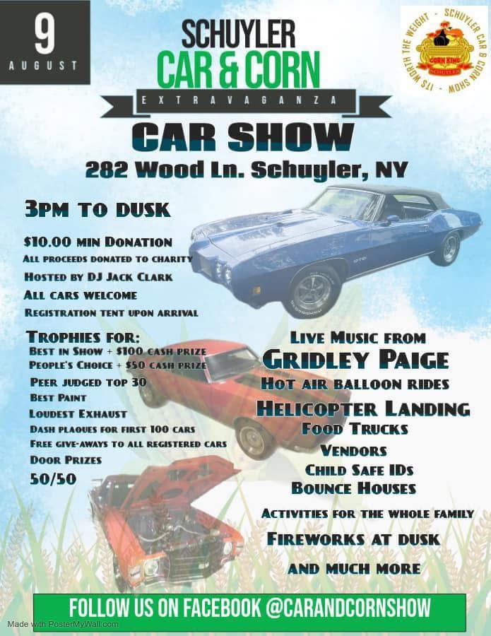 Car & Corn Extravaganza Car Show – Schuyler, NY | CarCruiseFinder