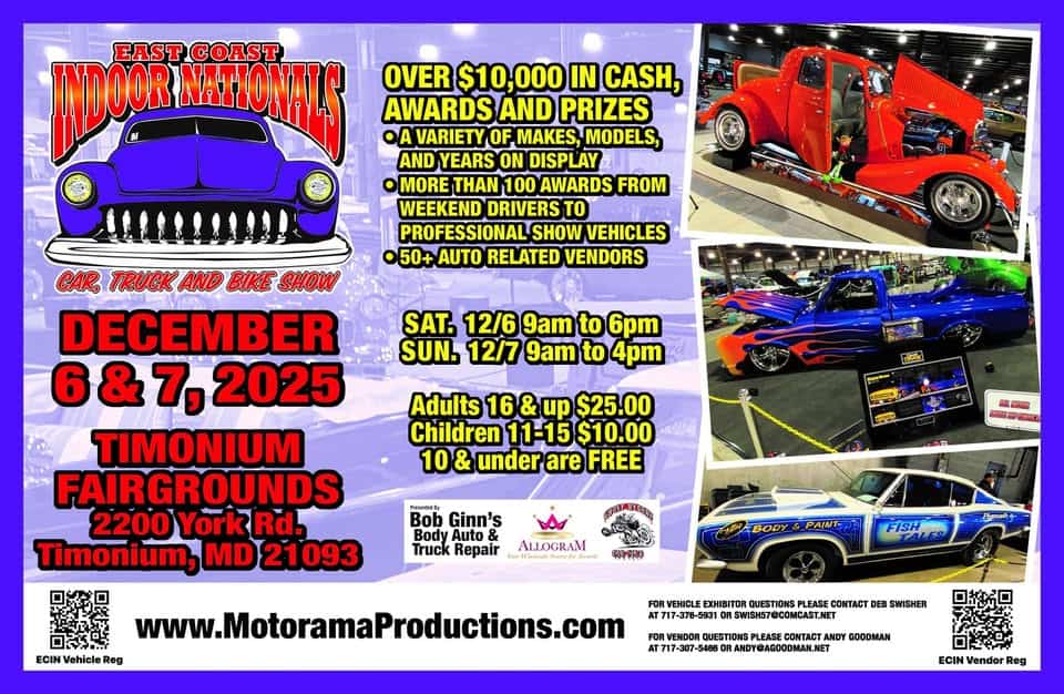 East Coast Indoor Nationals - Car, Truck,& Bike Show – Lutherville ...