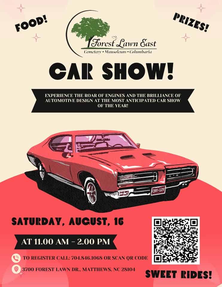 Forest Lawn East Cemetery Annual Car Show – Matthews, NC | CarCruiseFinder