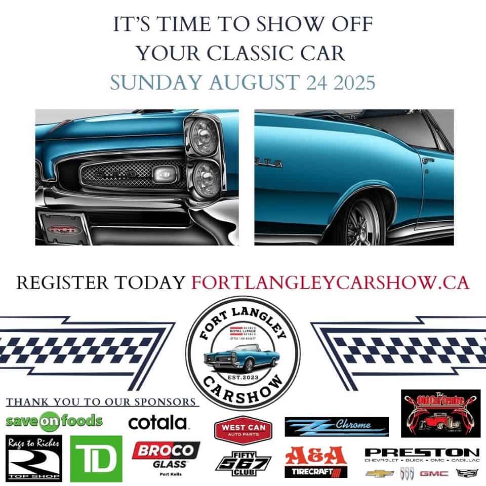 Fort Langley Car Show – Langley Twp, BC | CarCruiseFinder