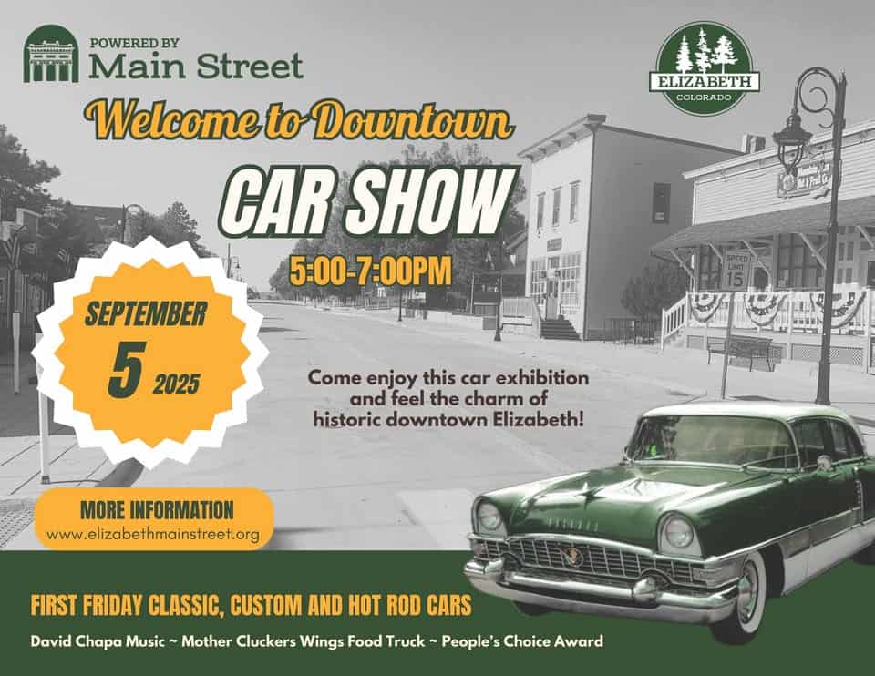 Historic Main Street Car Show – Elizabeth, CO | CarCruiseFinder