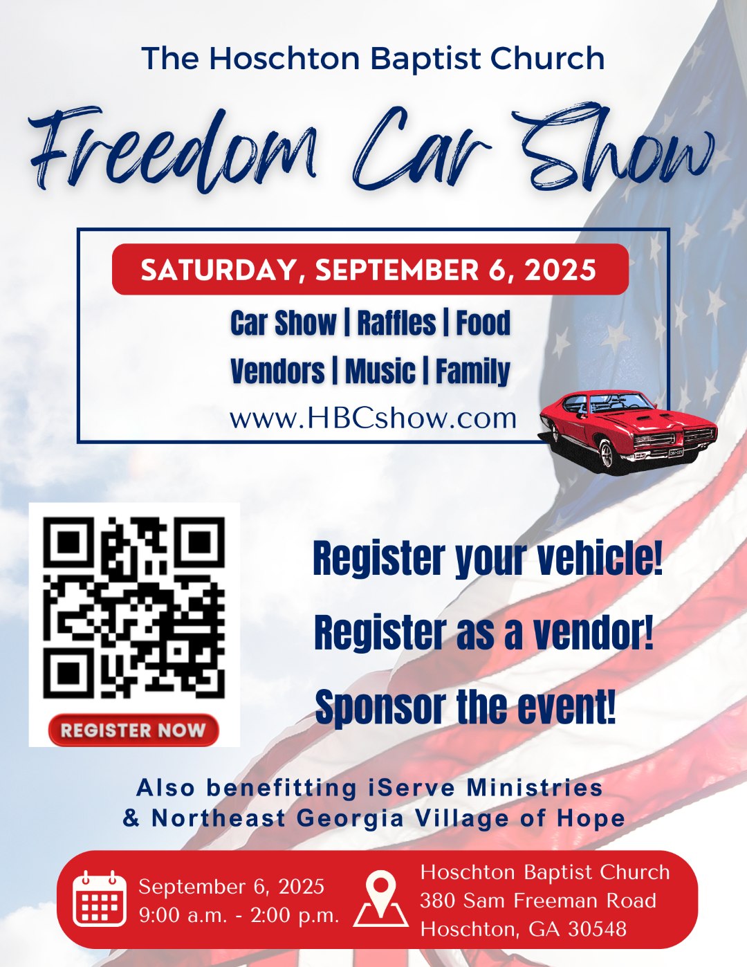 Hoschton Baptist Church Freedom Car Show – Hoschton, GA | CarCruiseFinder