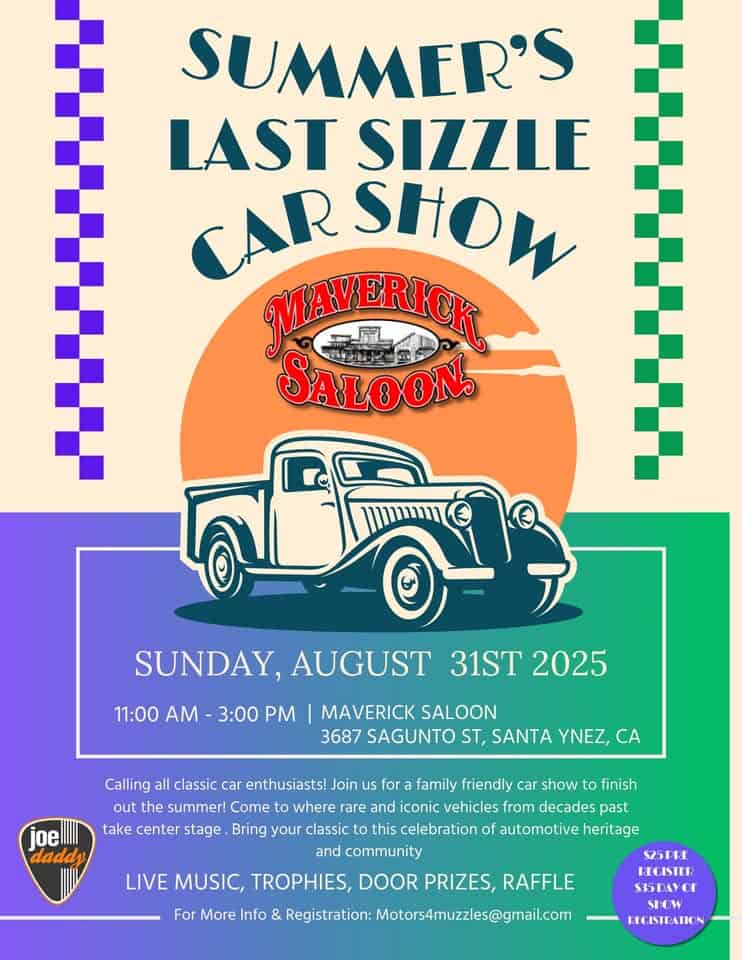 Summers Last Sizzle car show – Santa Ynez, CA | CarCruiseFinder