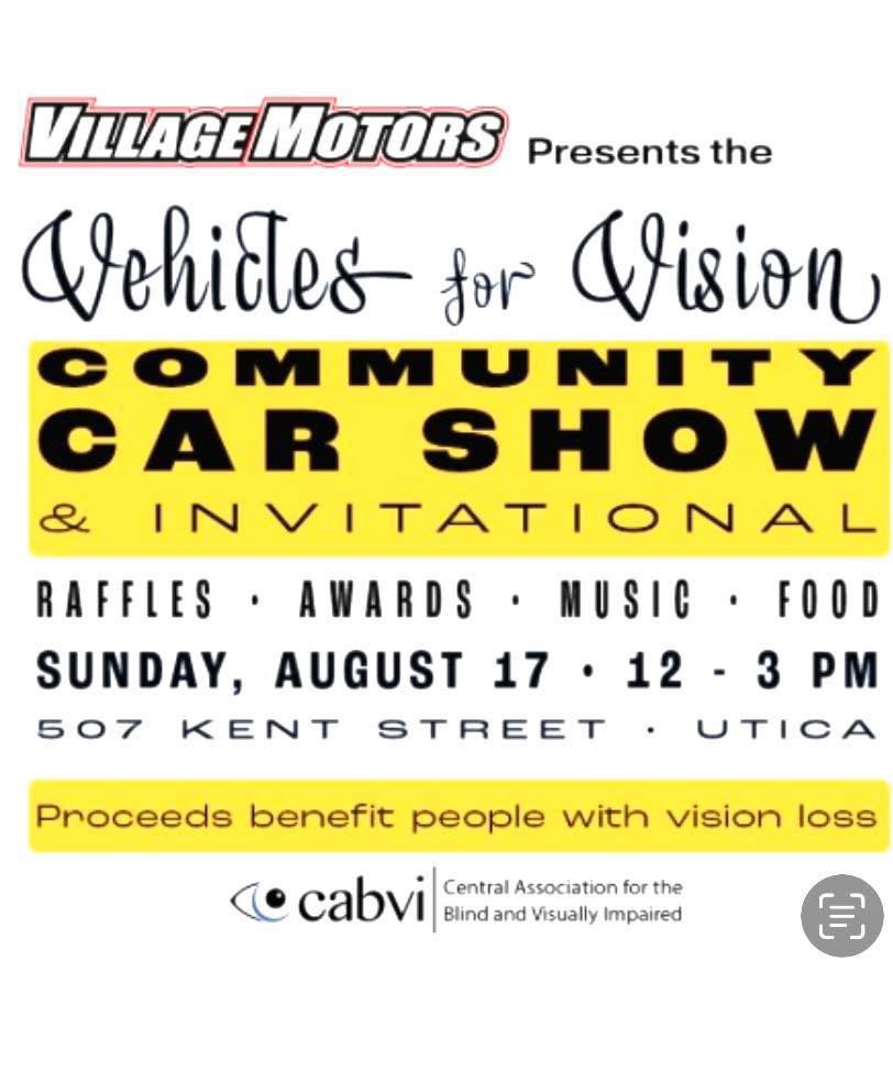 Vehicles for Vision Community Car Show & Invitational – Utica, NY ...