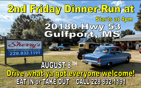 2nd Friday Dinner-Run at Sherry's Country Kitchen & Catfish – Gulfport ...