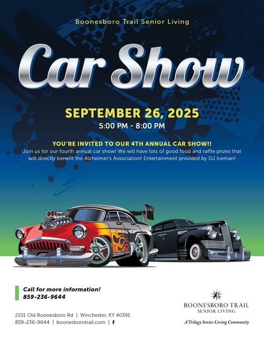 Boonesboro Trail Senior Living Car Show – Winchester, KY | CarCruiseFinder