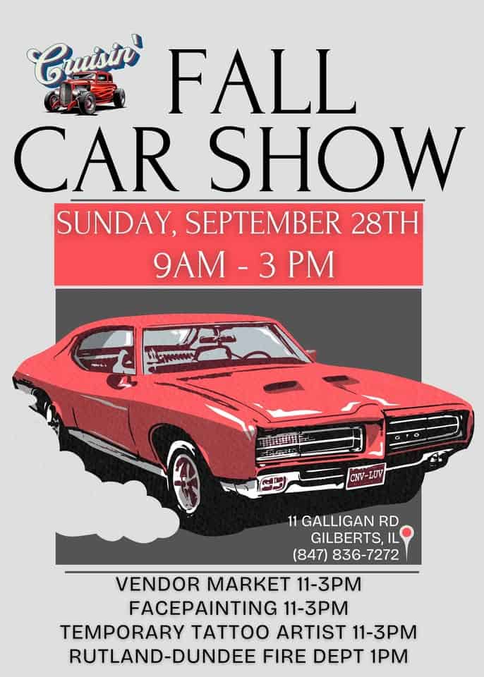 Cruisin’ Fall Car Show & Market – Gilberts, IL | CarCruiseFinder