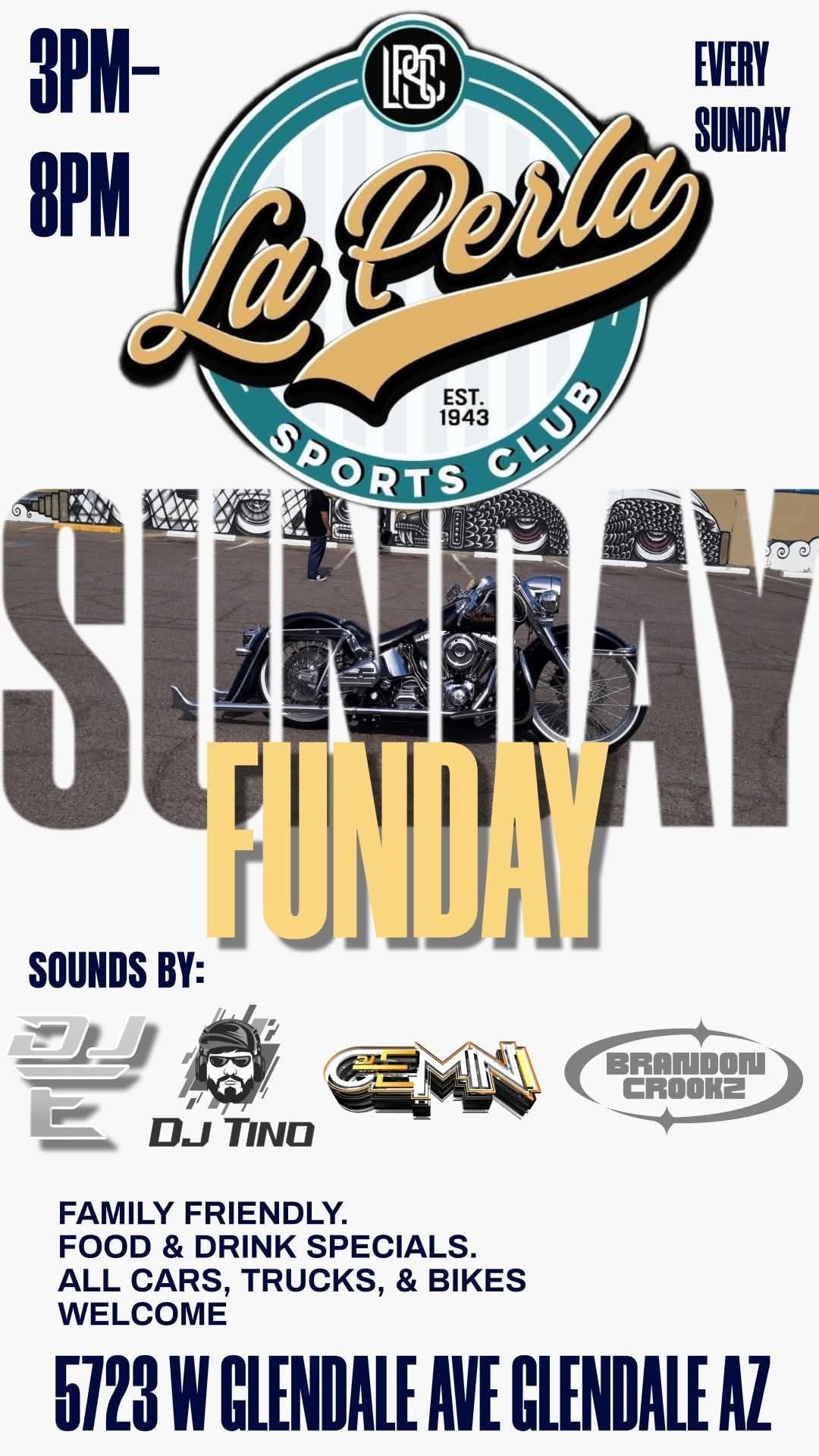 La Perla Sports Club Sunday Funday – Glendale, AZ | CarCruiseFinder