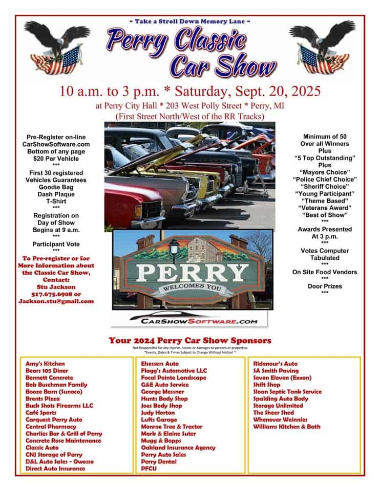 Perry Classic Car Show – Perry, MI | CarCruiseFinder