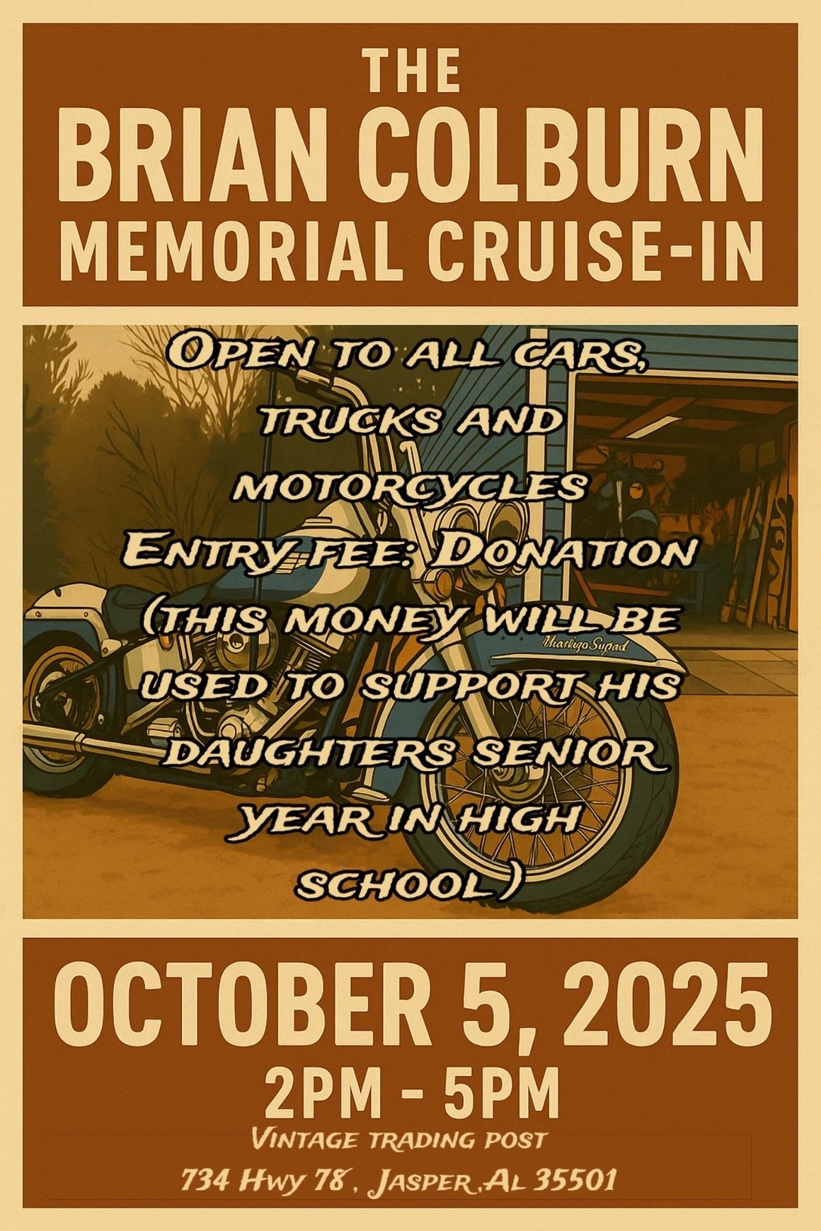 The Brian Colburn Memorial Cruise-In – Jasper, AL | CarCruiseFinder
