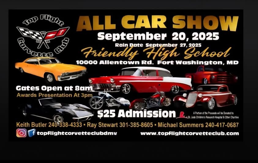 Top Flight DC Club Corvette All Car Show – Fort Washington, MD ...