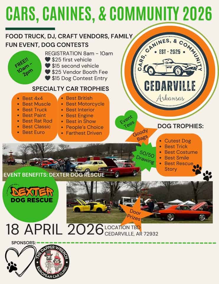 Car Show, Canines, & Community 2026: Dexter Dog Rescue Fundraiser ...