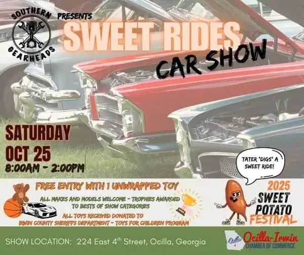 Sweet Rides Car Show – Ocilla, GA | CarCruiseFinder